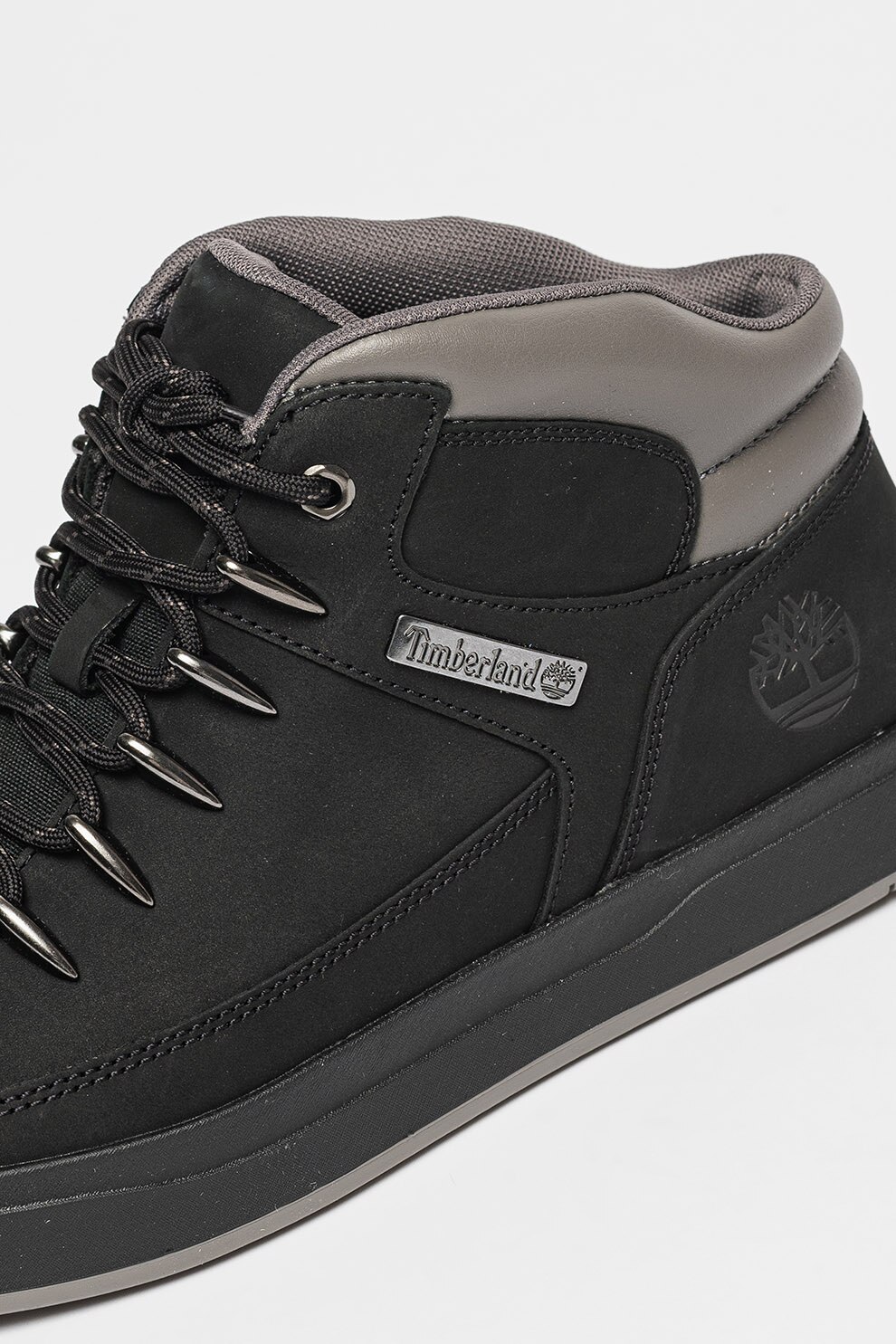 Timberland, Pantofi sport mid-cut de piele nabuc Davis - eMAG.ro