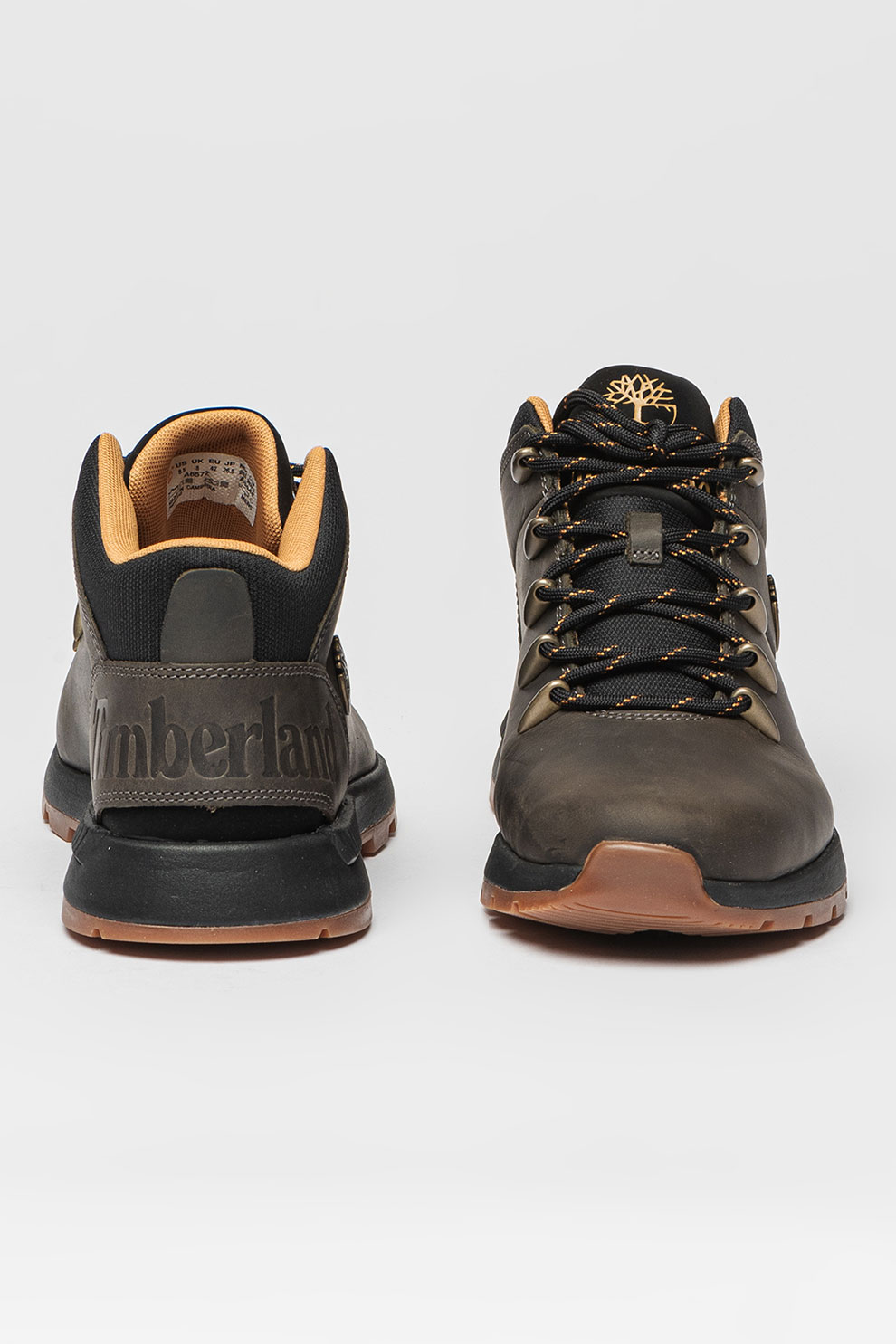 Timberland, Ghete din piele cu garnituri din material textil Sprint ...