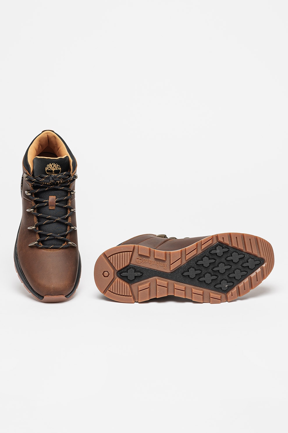Timberland, Pantofi sport de piele si material textil Sprint Trekker ...