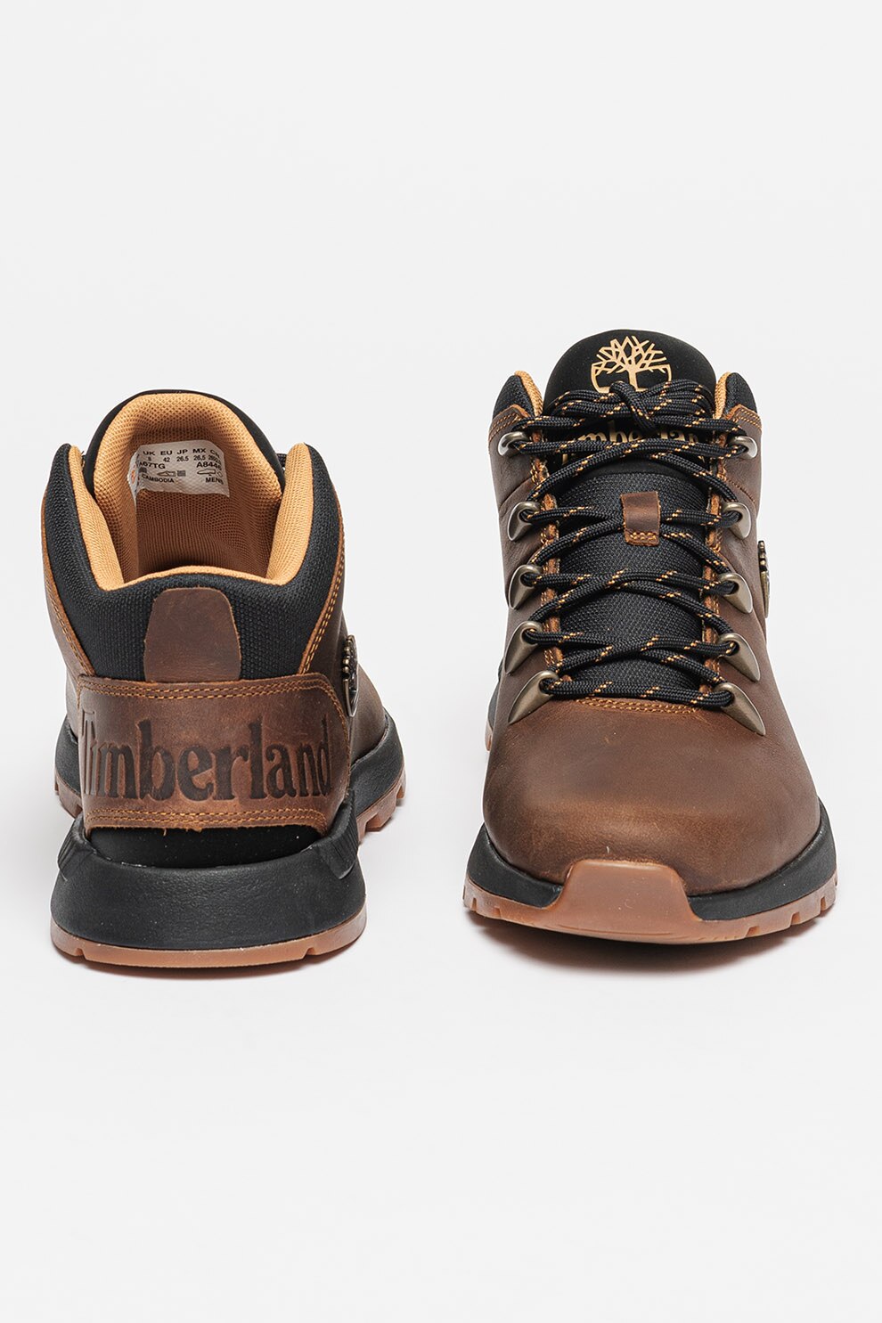 Timberland, Pantofi sport de piele si material textil Sprint Trekker ...