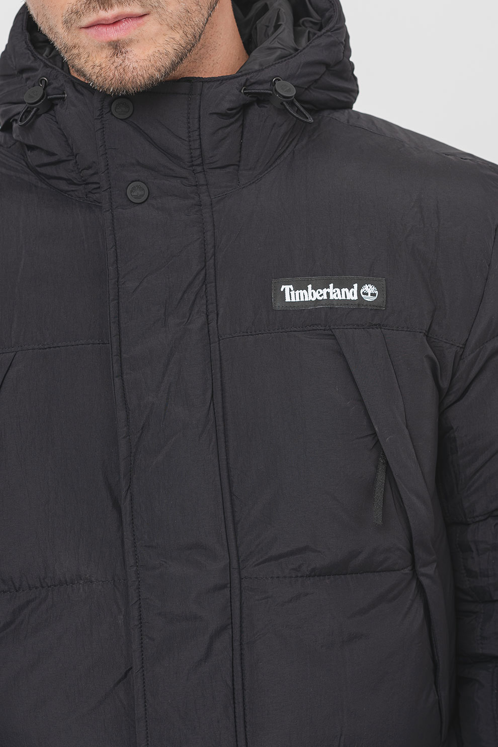 Timberland, Geaca matlasata cu gluga Outdoor Archive, Negru, 3XL - eMAG.ro