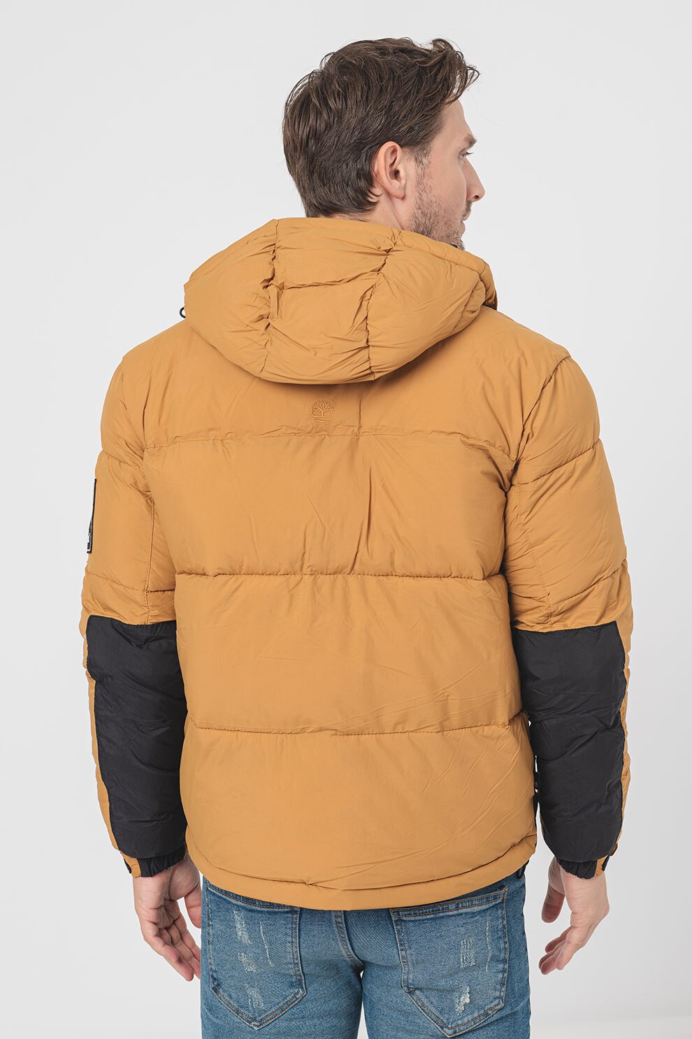 Timberland, Geaca matlasata cu gluga Outdoor Archive, Maro deschis ...