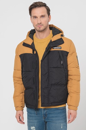 Timberland, Geaca matlasata cu gluga Outdoor Archive, Maro deschis ...