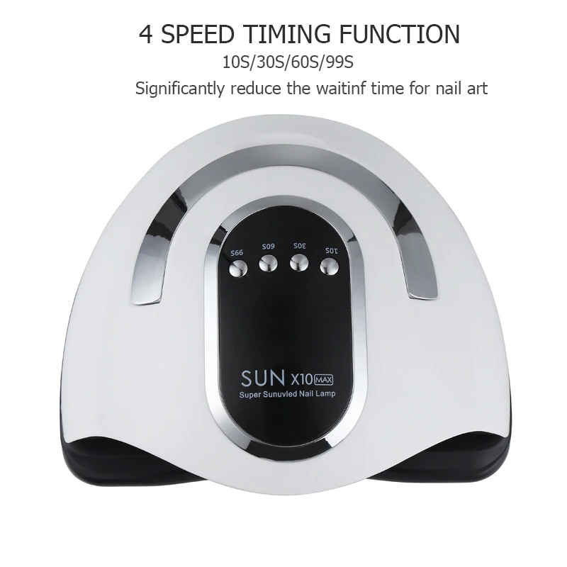 Лампа за маникюр и педикюр Sun X10 Max, 66 броя UV LED, 280W - eMAG.bg