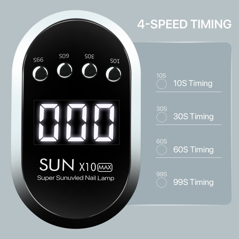 Лампа за маникюр и педикюр Sun X10 Max, 66 броя UV LED, 280W - eMAG.bg