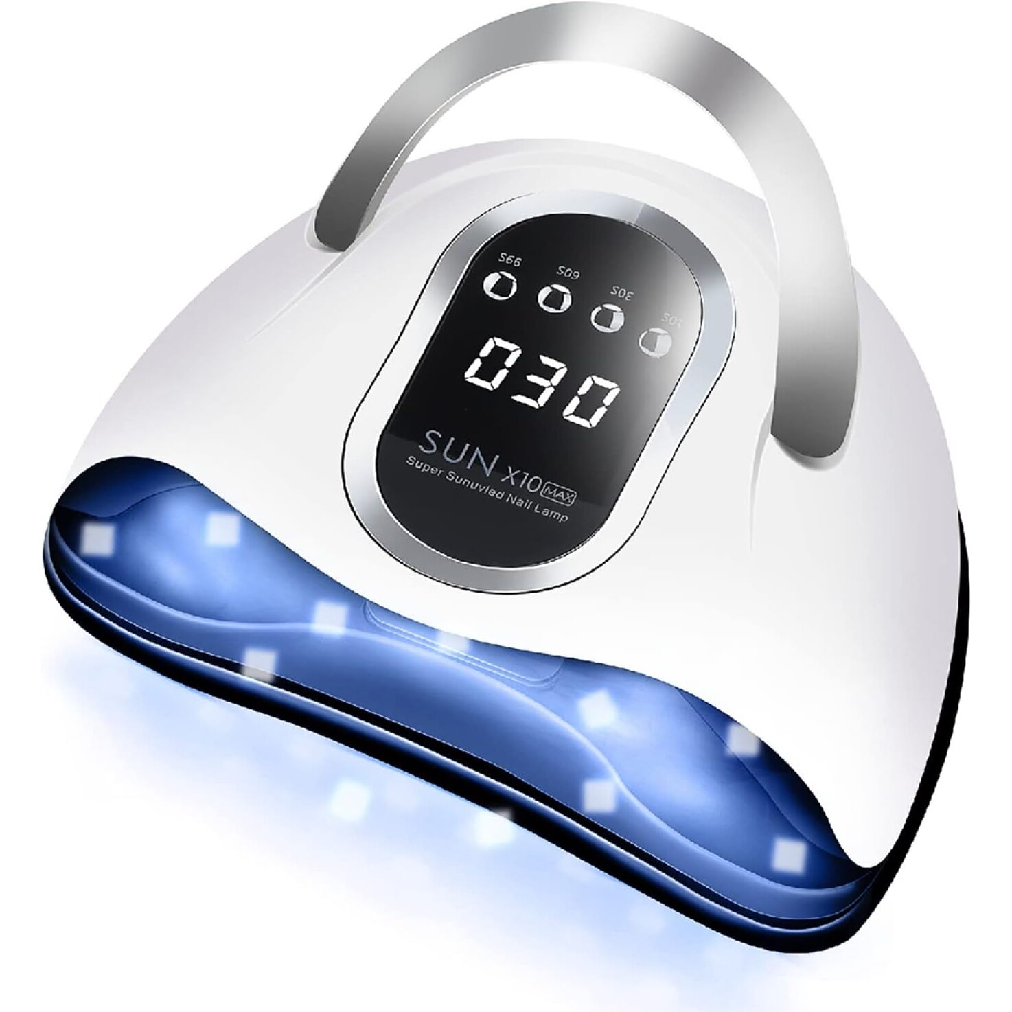 Лампа за маникюр и педикюр Sun X10 Max, 66 броя UV LED, 280W - eMAG.bg