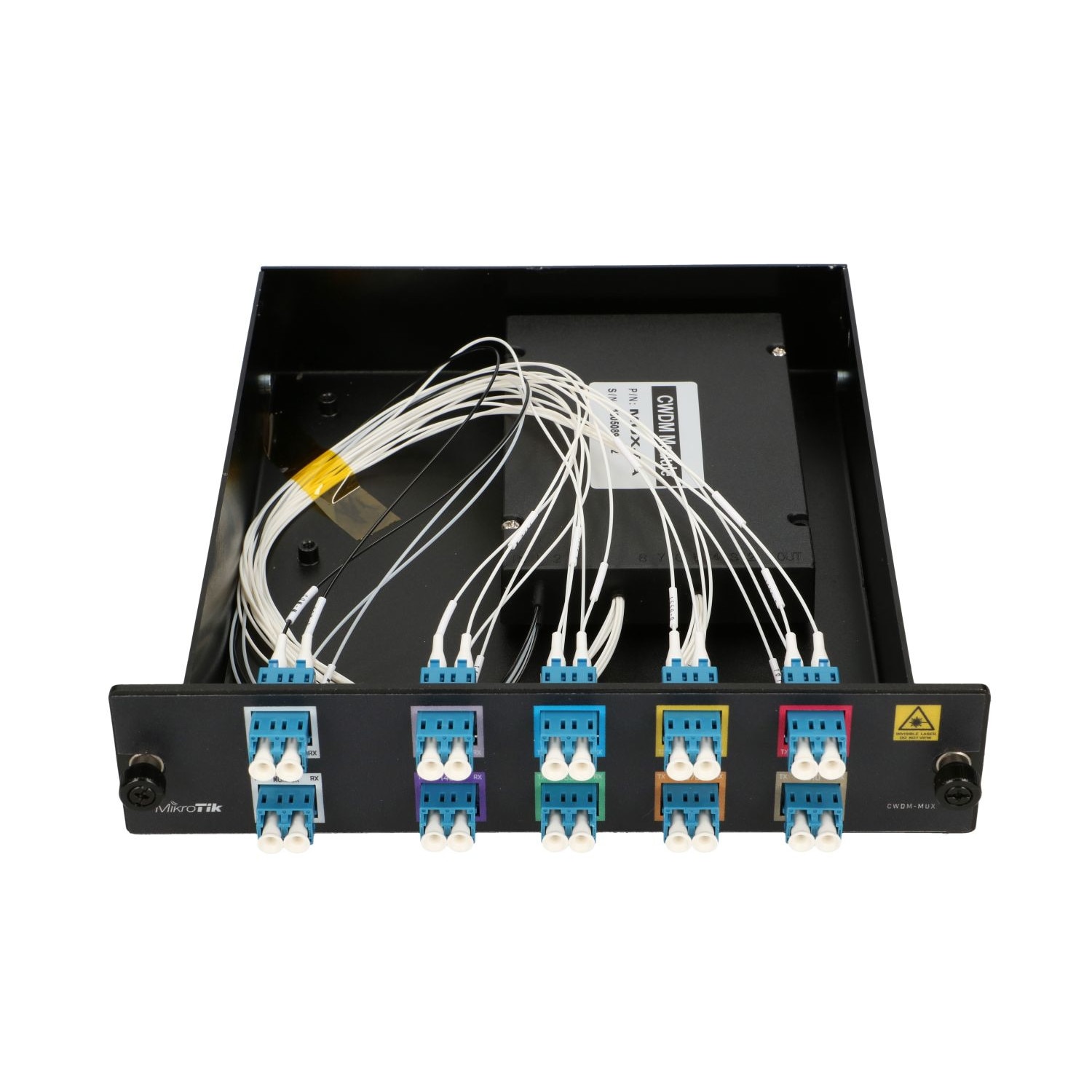 Splitter fibra optica MikroTik CWDM-MUX8A, MUX - DEMUX, 8 porturi ...