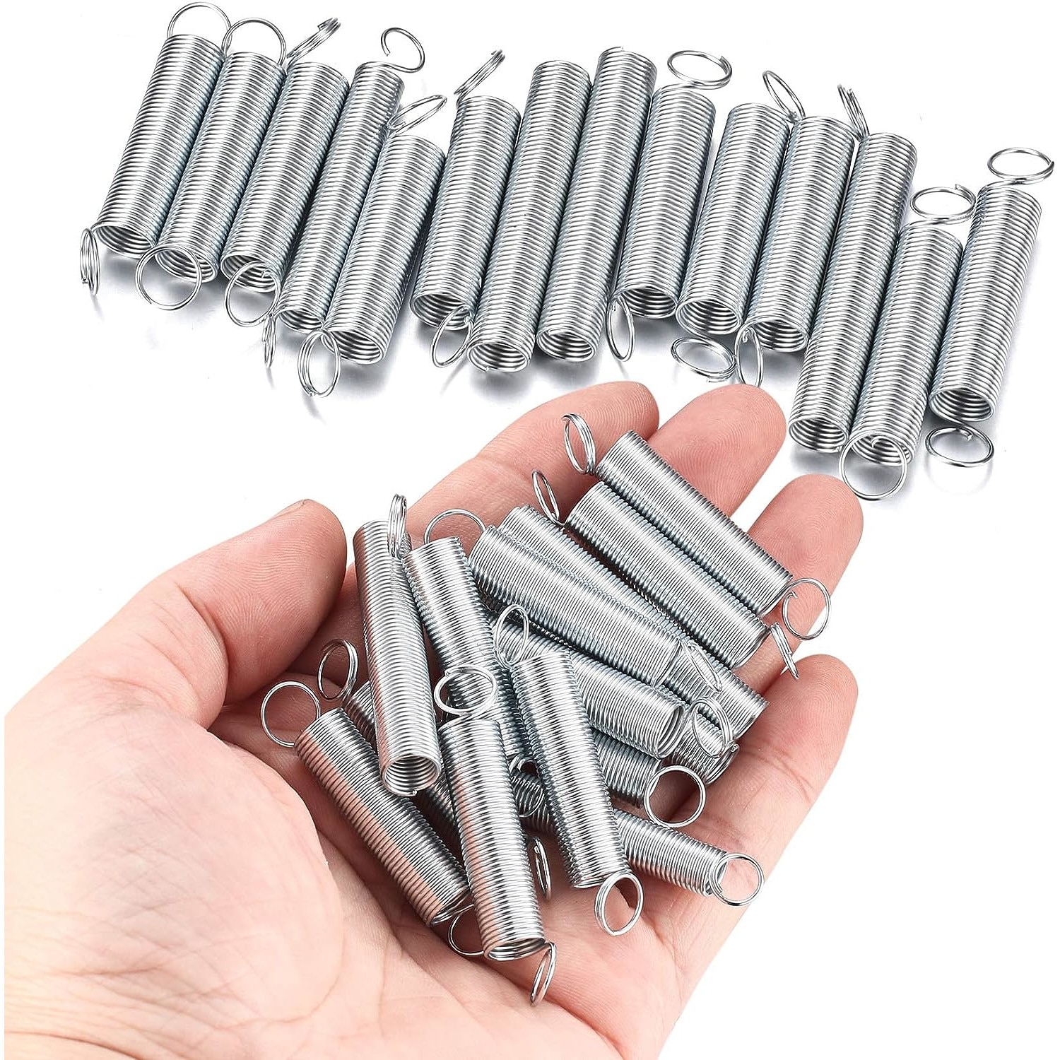 Set 200 arcuri compresie, Otel, 20 dimensiuni, Inox - eMAG.ro