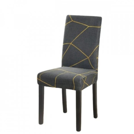 Patul Meu Elasztikus székhuzat készlet, spandex, 6 db, antracitszürke ...