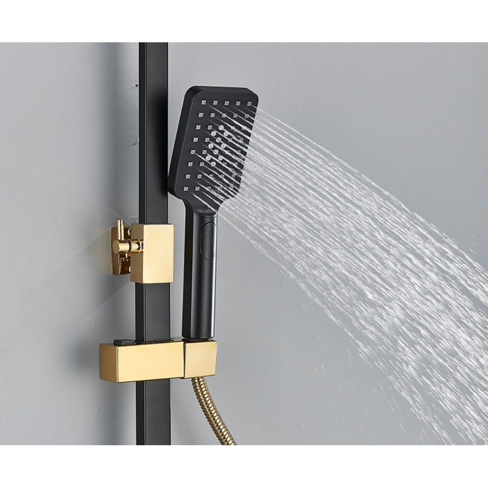 Coloana dus, Blackswan, Tip M226, model negru mat/ auriu lucios, cu 3 ...