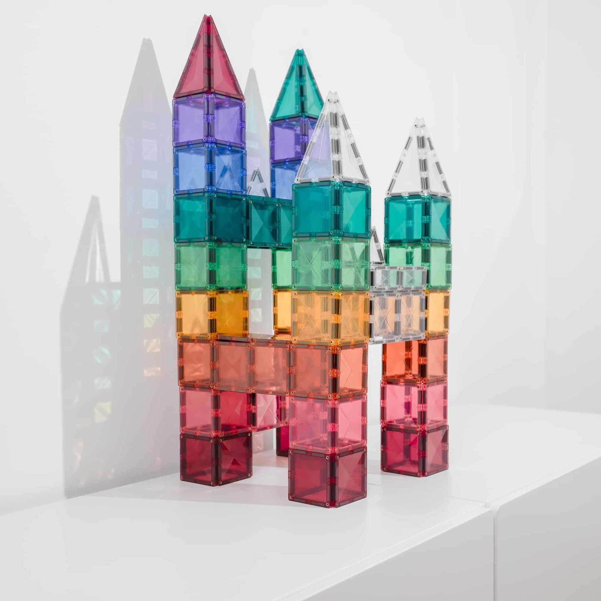 Set de constructie magnetic, Connetix, Magnetic Tiles, Pastel Square ...