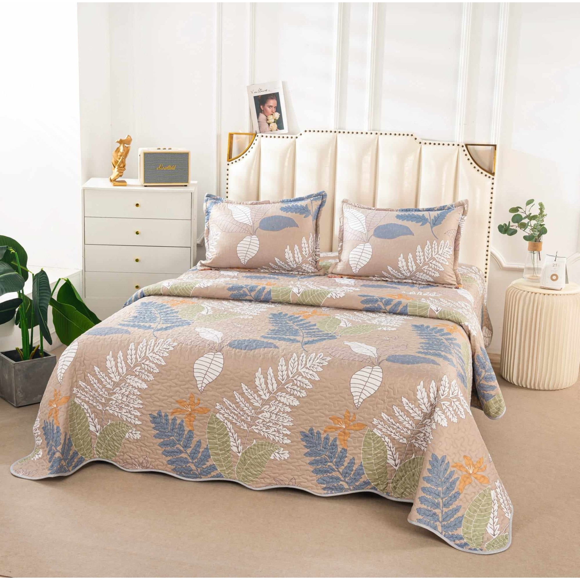 Set cuvertura de pat, 3 Piese, 230 x 250 cm, ST07 - eMAG.ro