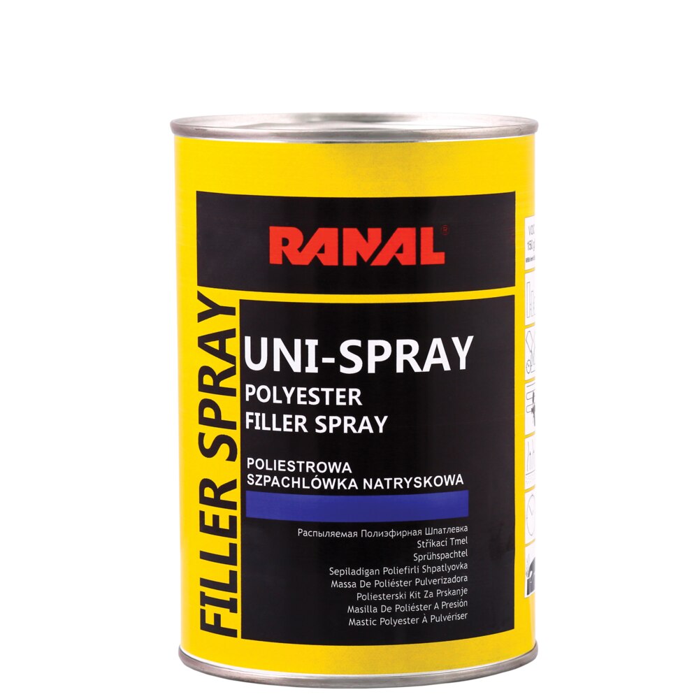 Chit poliesteric pistolabil UNI-SPRAY 1,2kg, RANAL - eMAG.ro