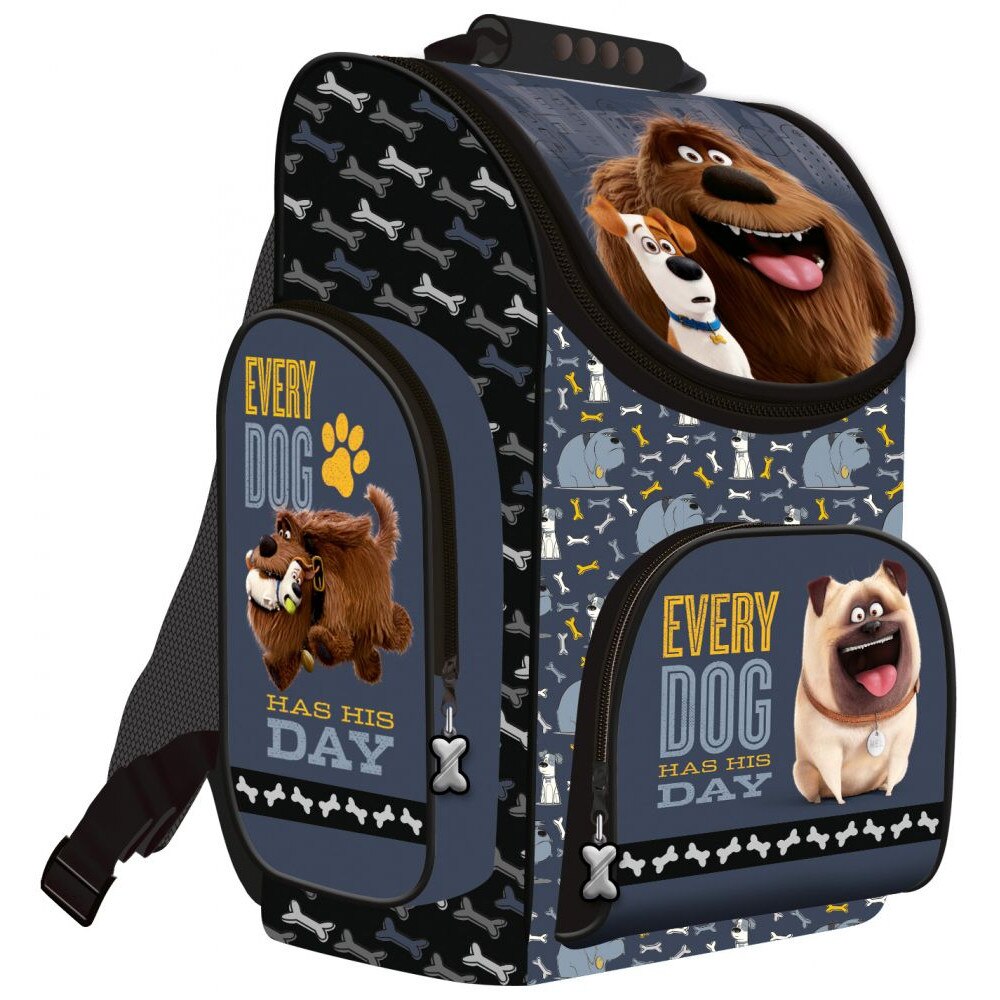 The Secret Life of Pets ergonómikus iskolatáska 36x28x17cm, fiús ...