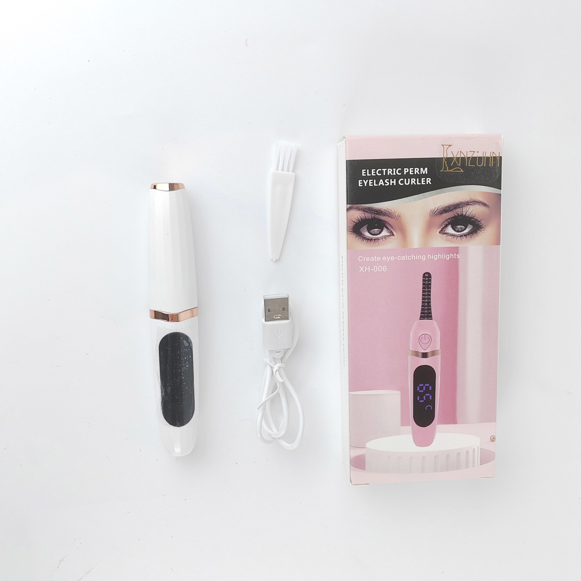 Ondulator de gene incalzit reincarcabil, LXNZUHN, Afisaj digital, Alb - eMAG.ro