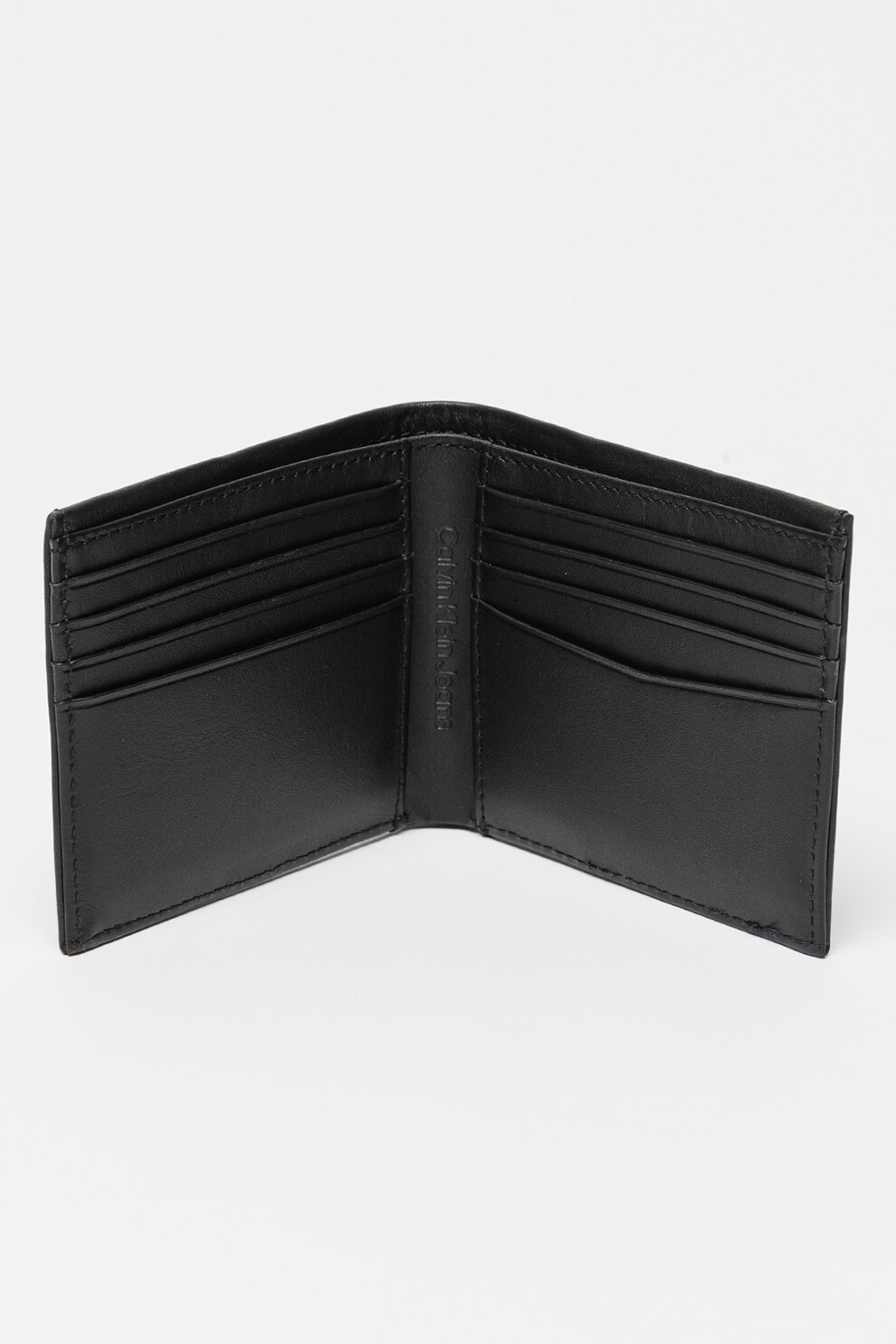 CALVIN KLEIN JEANS,Portofel pliabil de piele, Negru - eMAG.ro