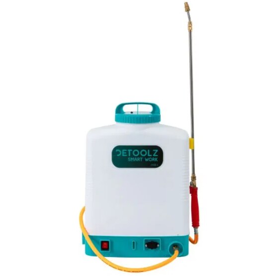 Pompa vermorel de stropit cu acumulator Detoolz, capacitate 16L, furtun ...