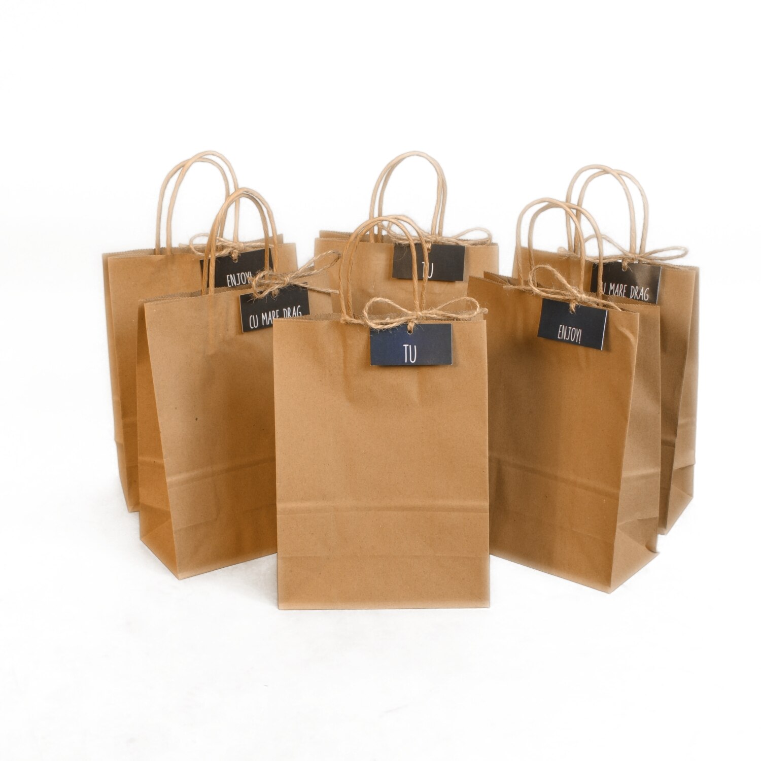 Set 6 pungi cadouri, Maro, 15 x 8 x 22 cm - eMAG.ro