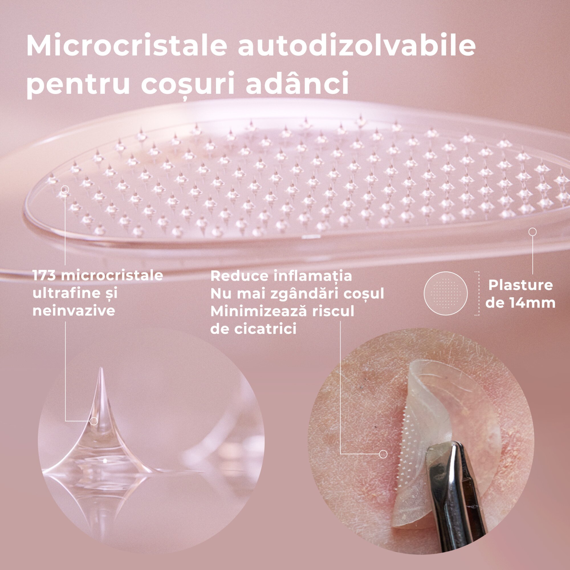 Plasturi Anti Acnee pentru Cosuri Adanci, cu Microcristale ...