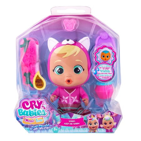 Papusa bebelus Mini Cry Babies Icy World Keep me warm, Maya, 916241 ...