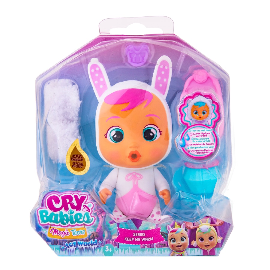 Papusa bebelus Mini Cry Babies Icy World Keep me warm, Coney, 916241 ...
