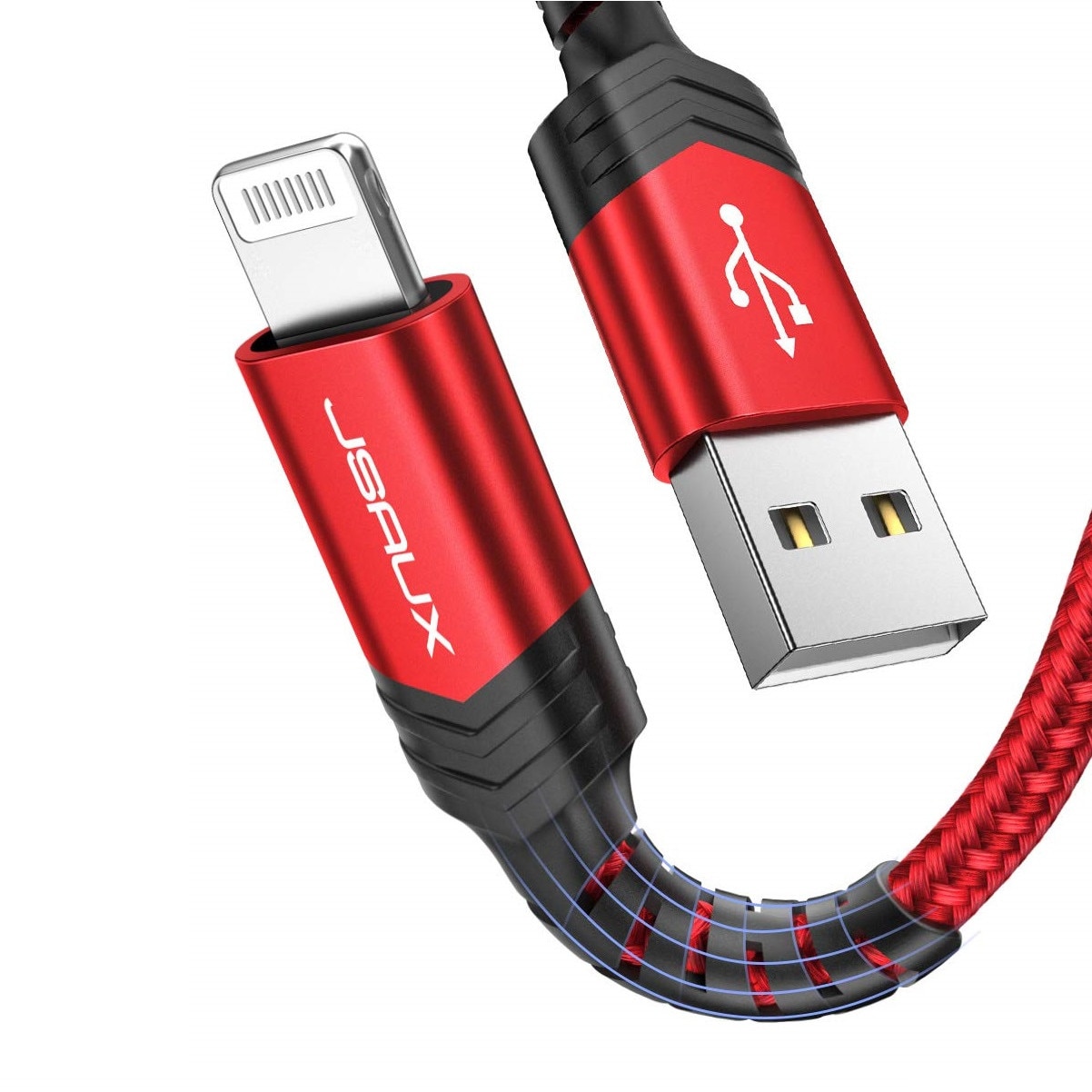Cablu incarcare/adaptor, JSAUX, USB la C89, lightning, pentru Iphone, 2 ...