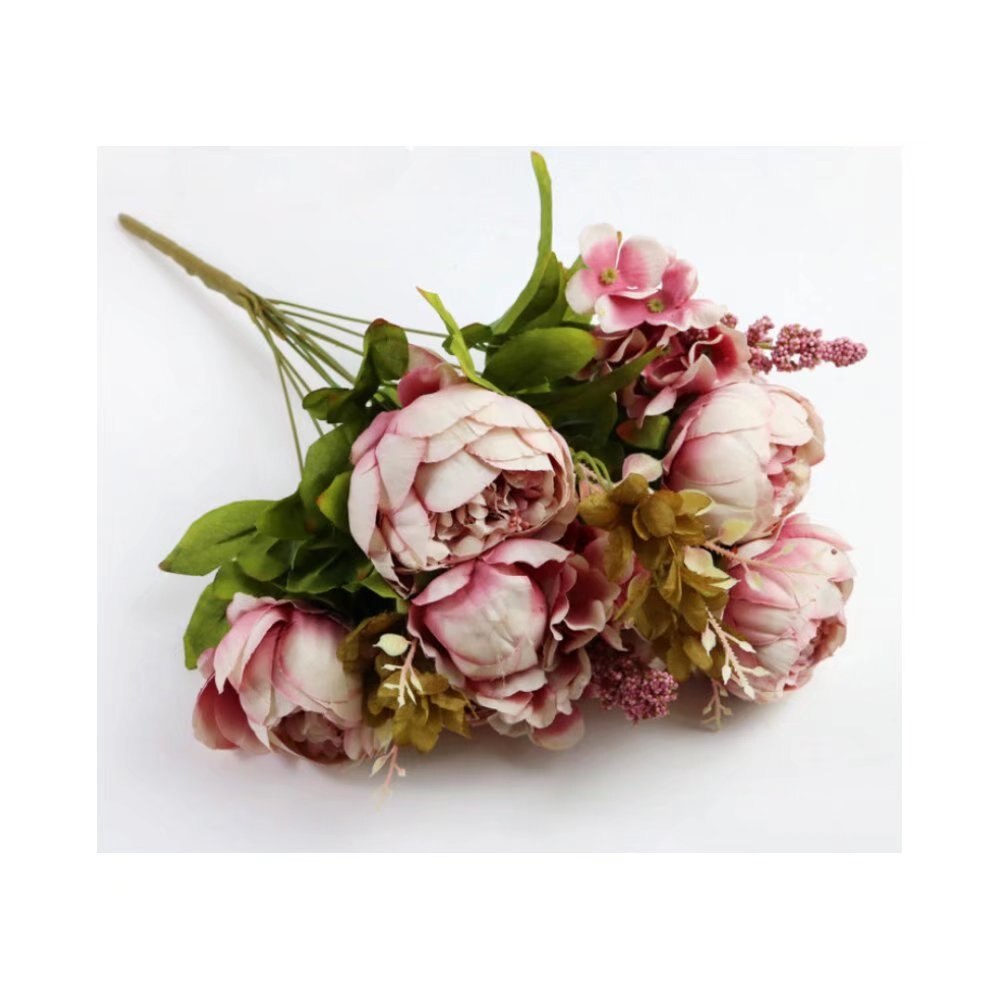 Buchet de flori artificiale, Plastic, Multicolor - eMAG.ro