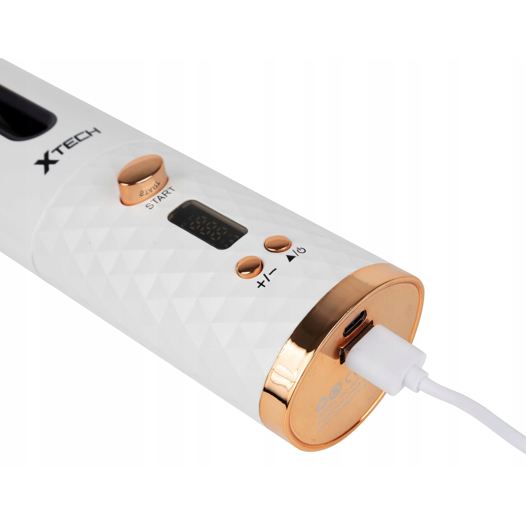 Маша за коса, Xtech, Автоматична, Керамична, 200 градуса, Бяла/Златна - eMAG.bg