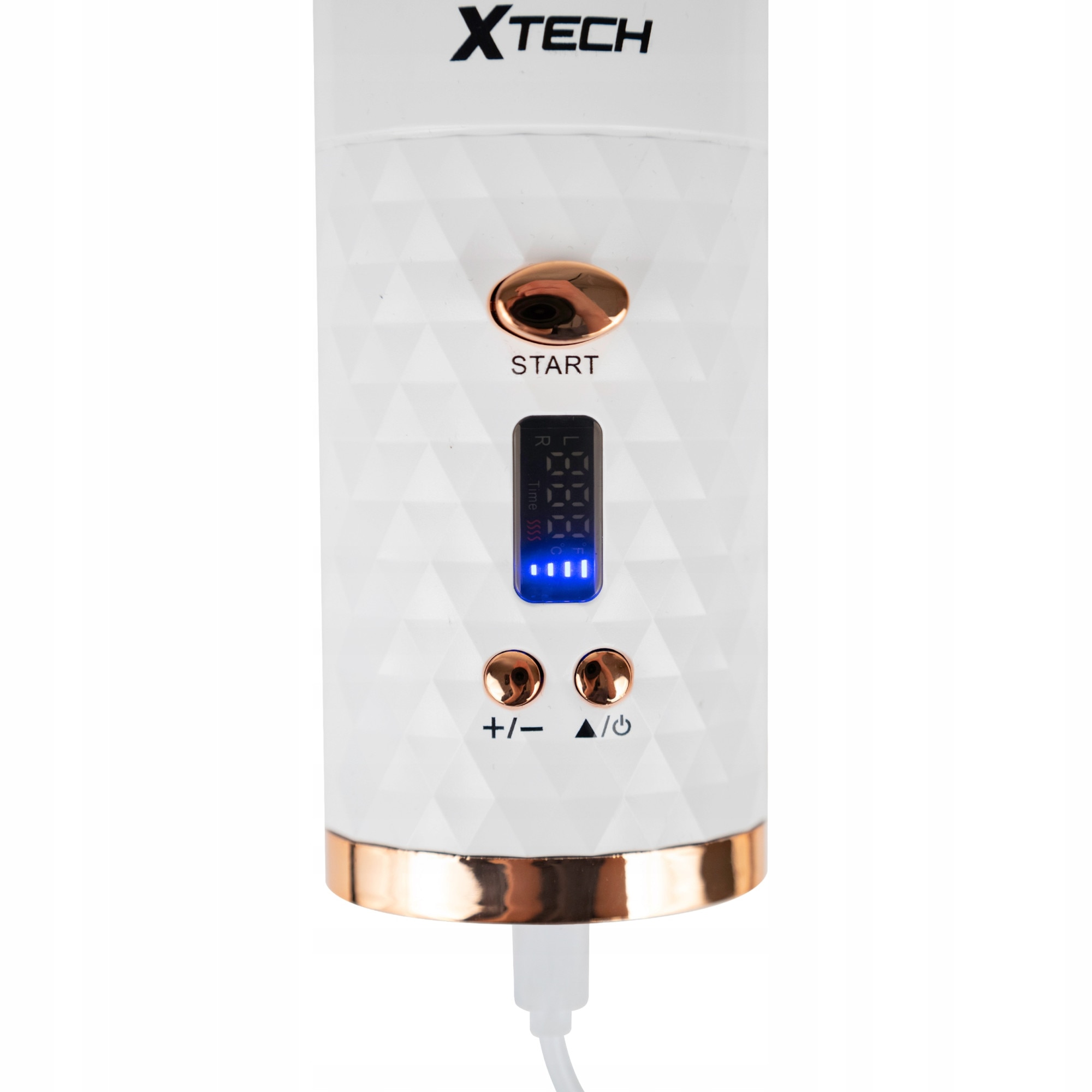 Маша за коса, Xtech, Автоматична, Керамична, 200 градуса, Бяла/Златна - eMAG.bg