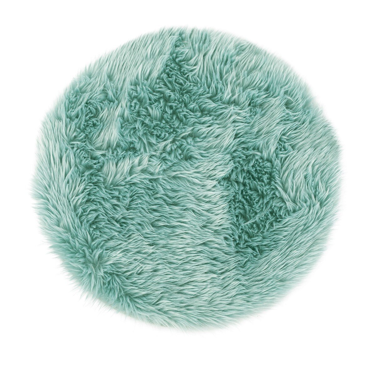 Covor decorativ, Zender Textil, Round, 90 cm, Turcoaz deschis - eMAG.ro