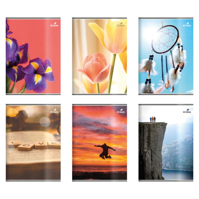 Set 3 caiete A4, 100 file, velin, coperta policroma - eMAG.ro