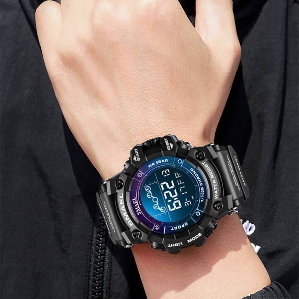 Ceas barbatesc Sport Supreme, Afisaj Digital, Cronometru, Alarma ...