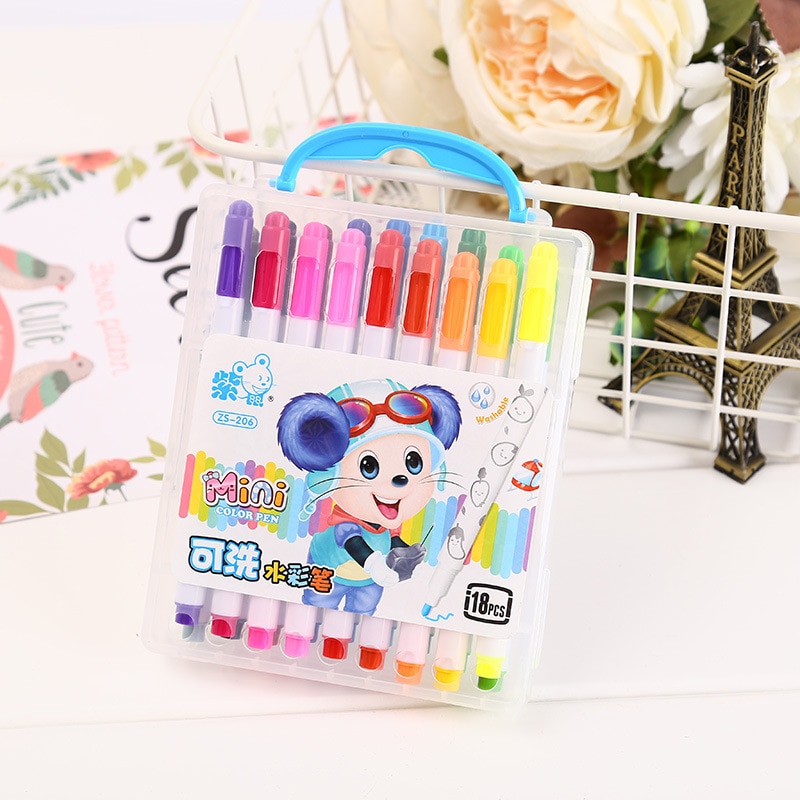 Set 18 carioci, OnePepito Z5-206, cutie plastic depozitare - eMAG.ro