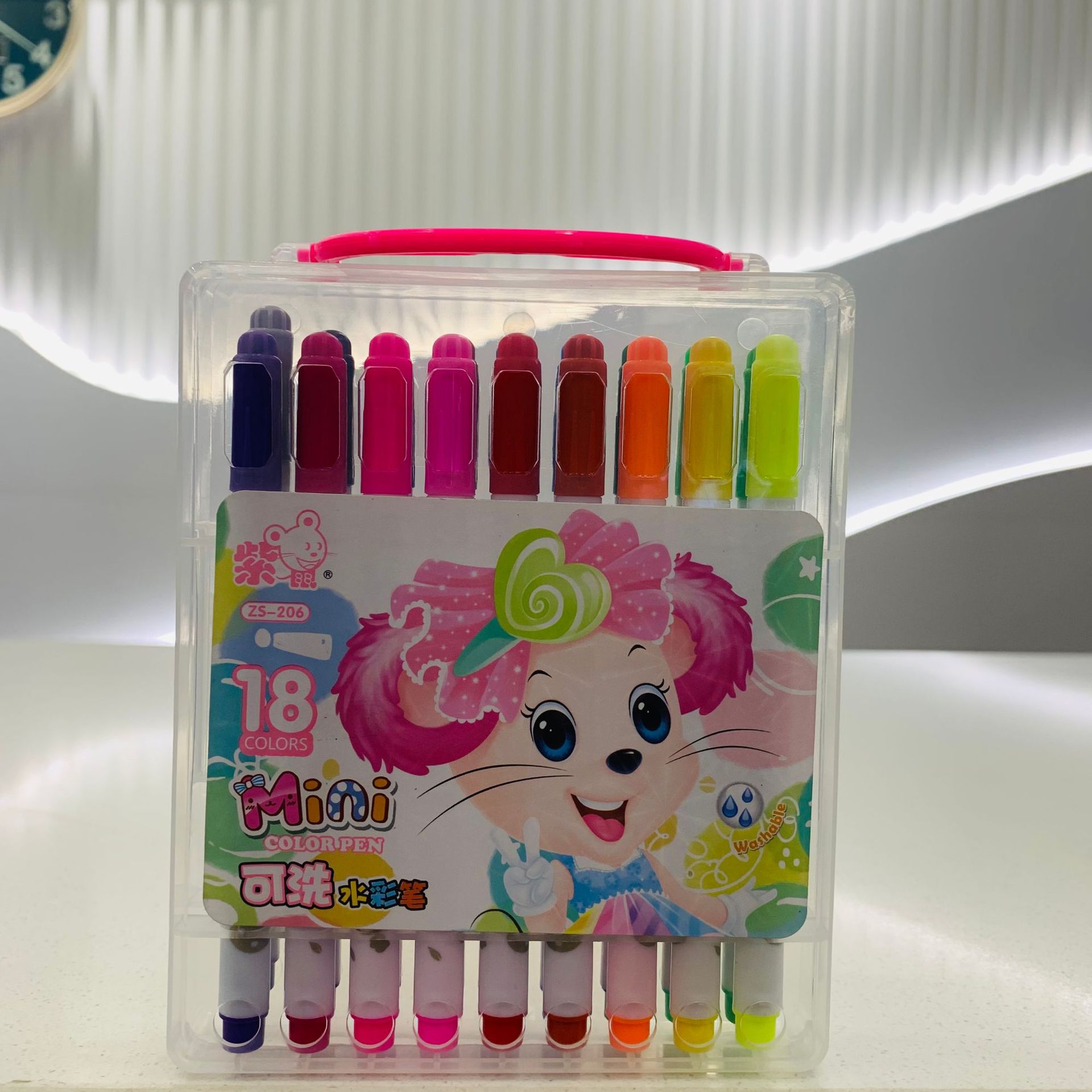 Set 18 carioci, OnePepito Z5-206, cutie plastic depozitare - eMAG.ro