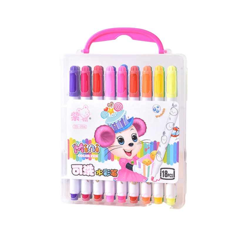 Set 18 carioci, OnePepito Z5-206, cutie plastic depozitare - eMAG.ro