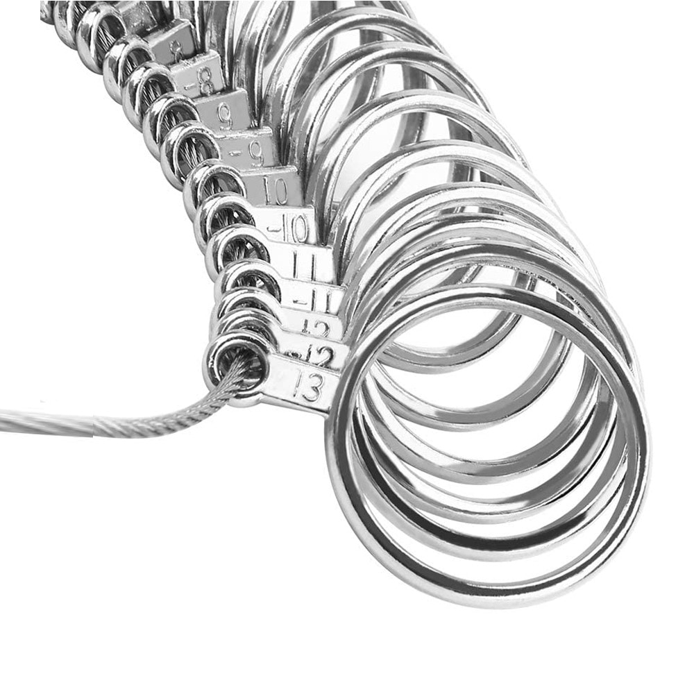 Instrument de masurat marime inel, GOGOU®, dimensiunile 41-76, aluminiu ...