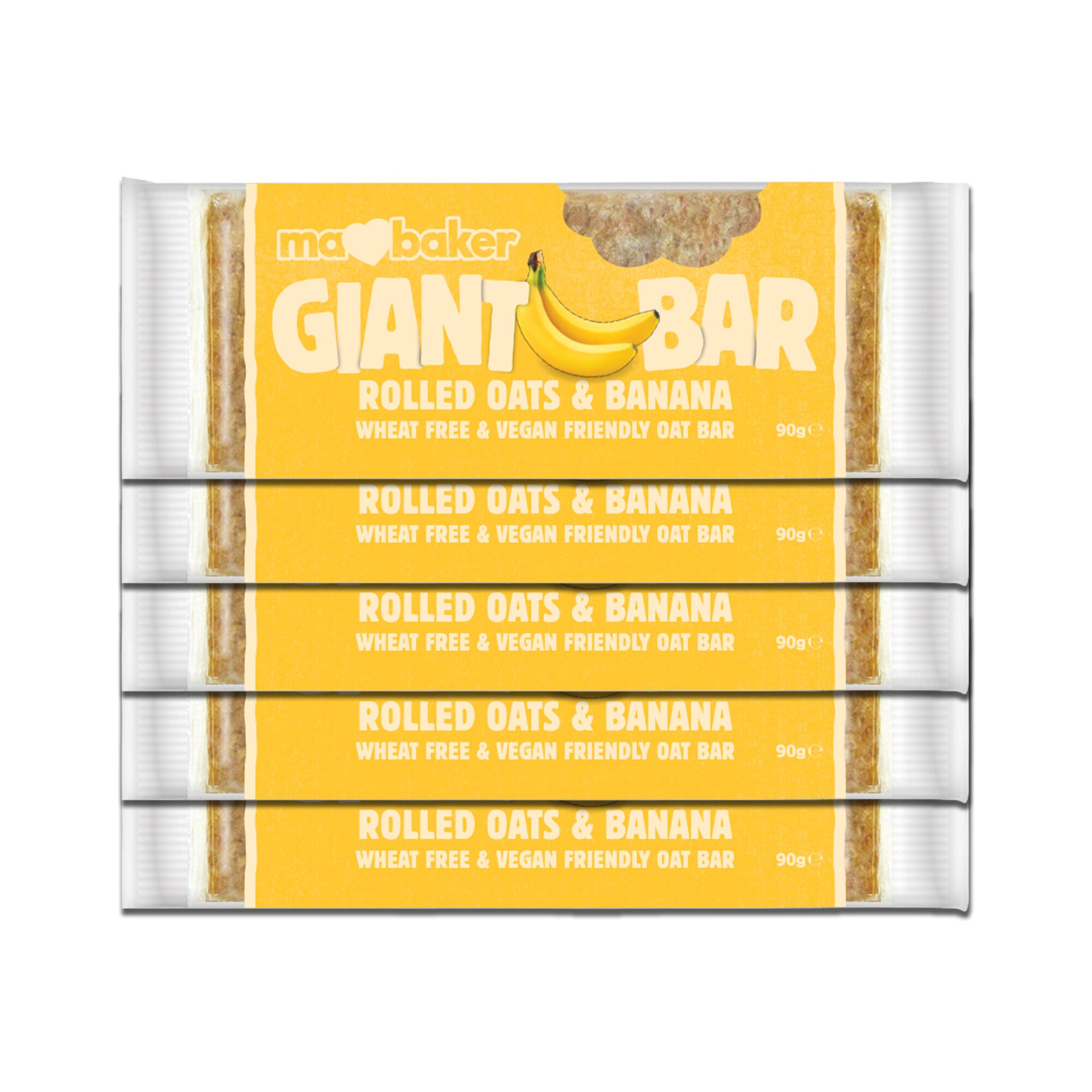 Baton din Ovaz cu Banane MA BAKER 90g, 5 buc - eMAG.ro