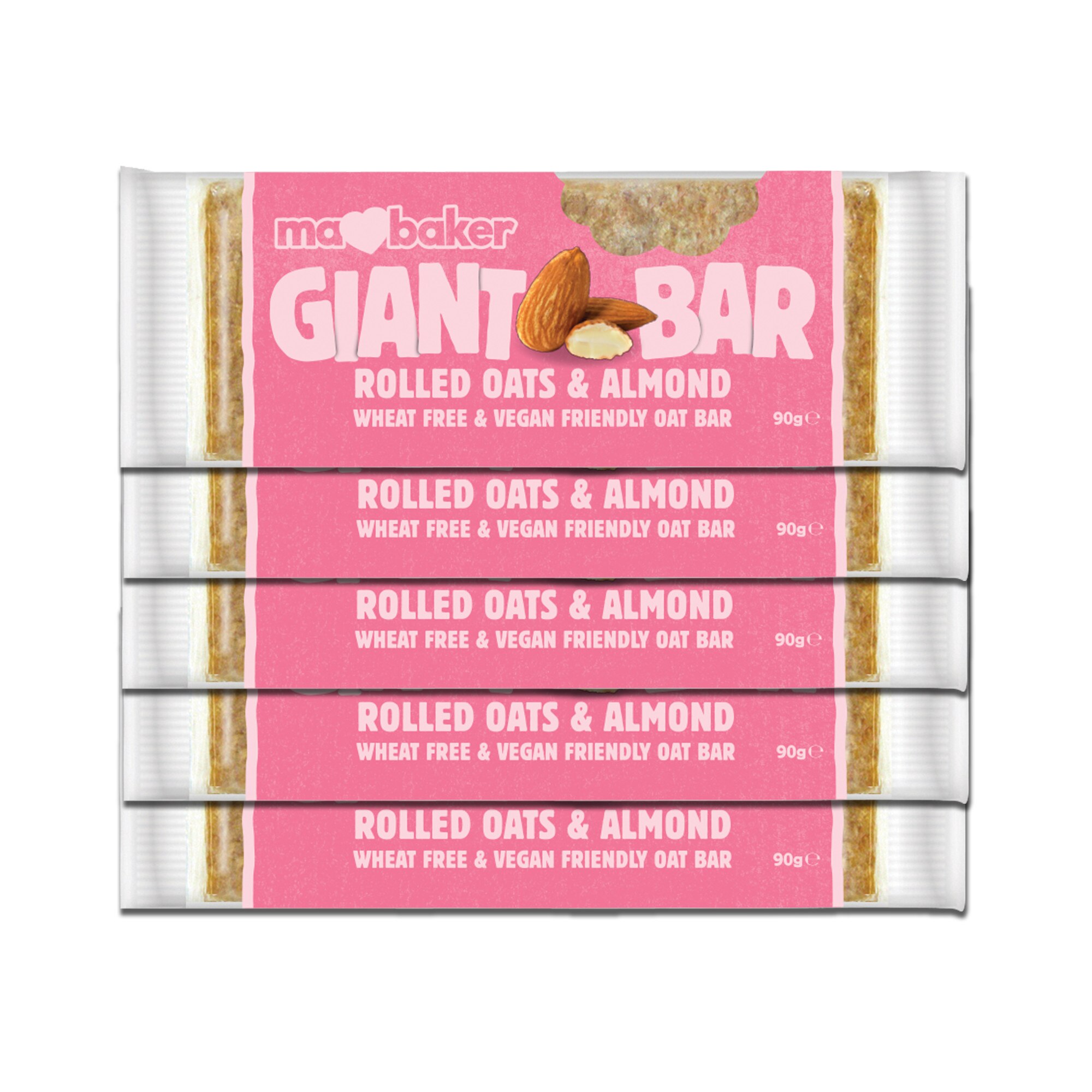 Baton din Ovaz cu Migdale MA BAKER 90g, 5 buc - eMAG.ro
