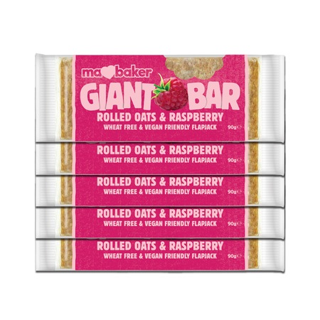 Baton din Ovaz cu Zmeura MA BAKER 90g, 5 buc - eMAG.ro