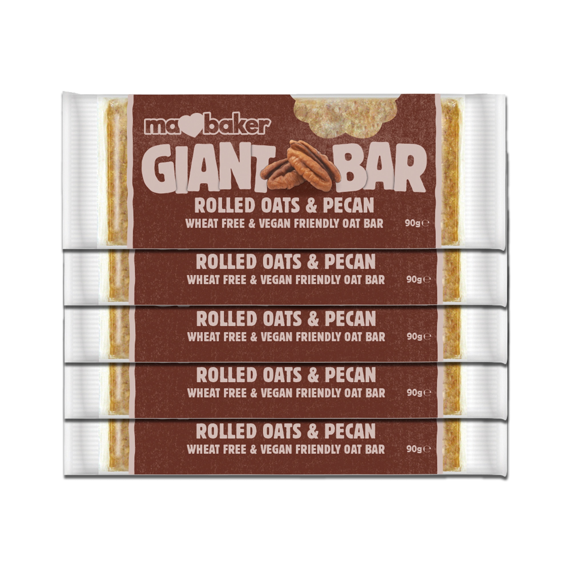 Baton din Ovaz cu Nuca Pecan MA BAKER 90g, 5 buc - eMAG.ro