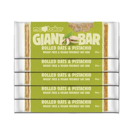 Baton din Ovaz cu Fistic MA BAKER 90g, 5 buc - eMAG.ro