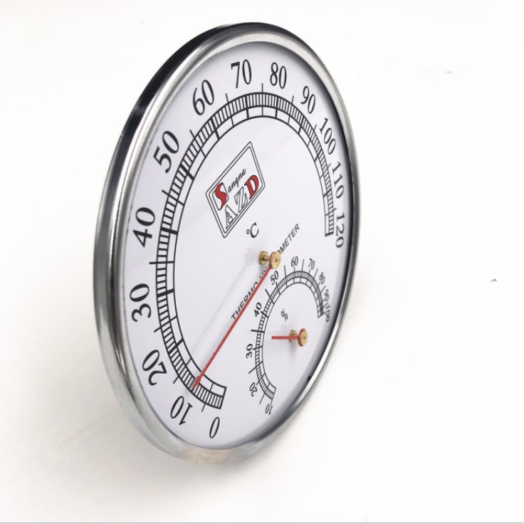 Termometru cu higrometru, Metal, Analog, Multicolor - eMAG.ro