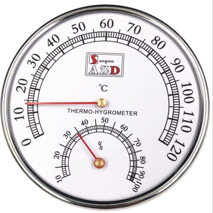 Termometru cu higrometru, Metal, Analog, Multicolor - eMAG.ro