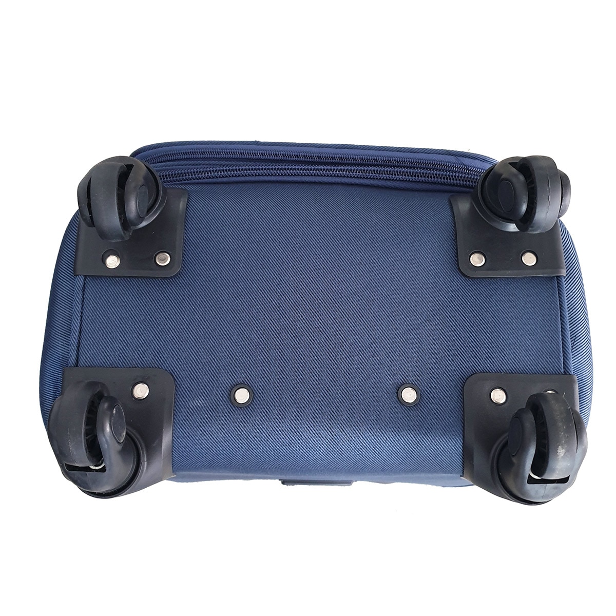 Troler material textil, 4 roti, bleumarin, mic, 50 x 35 x 26 cm, TRC72 ...