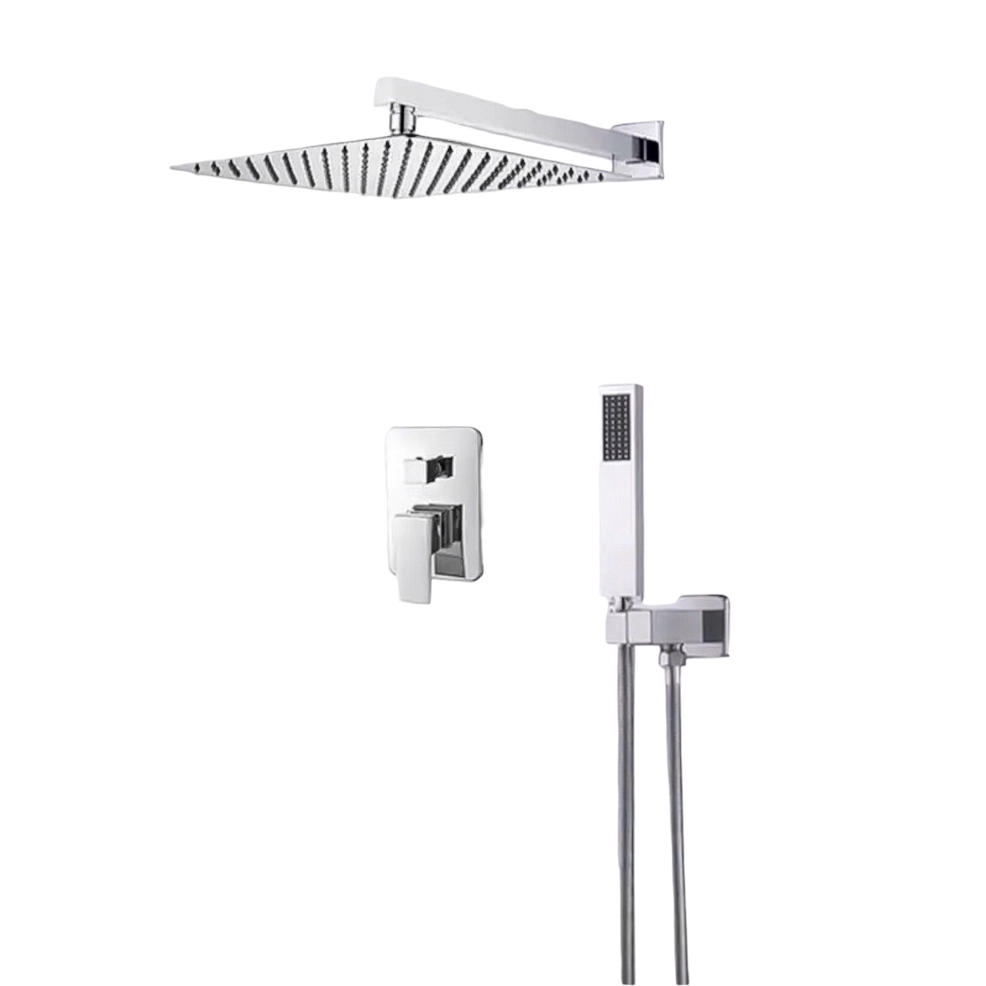 Set sistem dus, Naron, Alama/Inox/Plastic, Argintiu - eMAG.ro