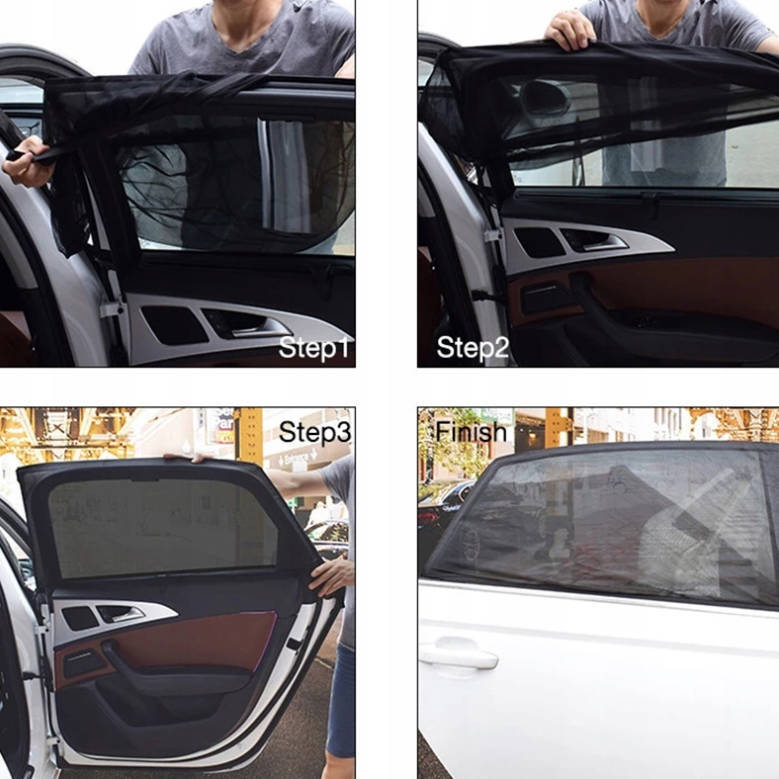 Set 2 parasolare auto, Negru - eMAG.ro