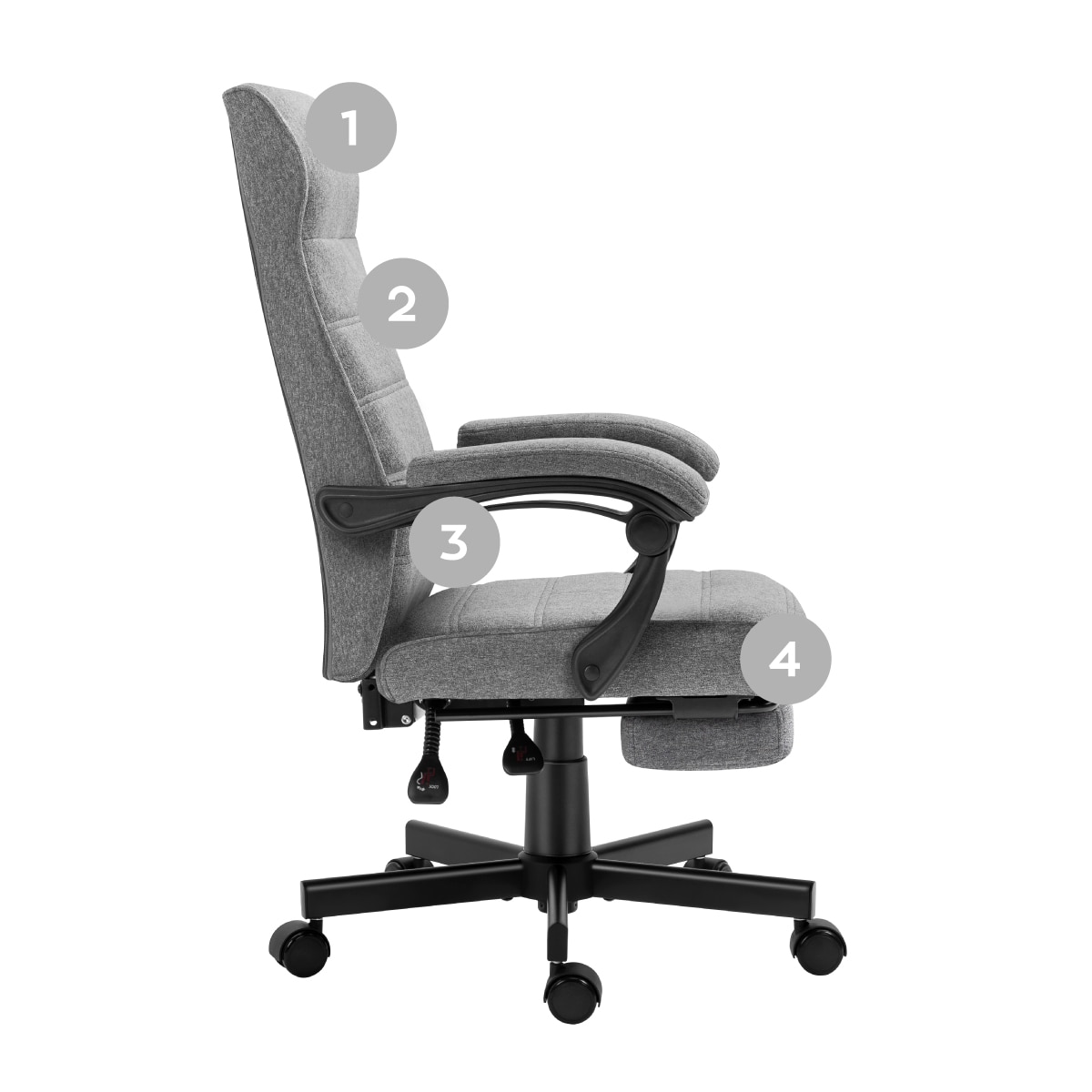 Mark Adler Boss 4.4 irodai forgószék, Ergonomikus, szövet, lábtámasz ...
