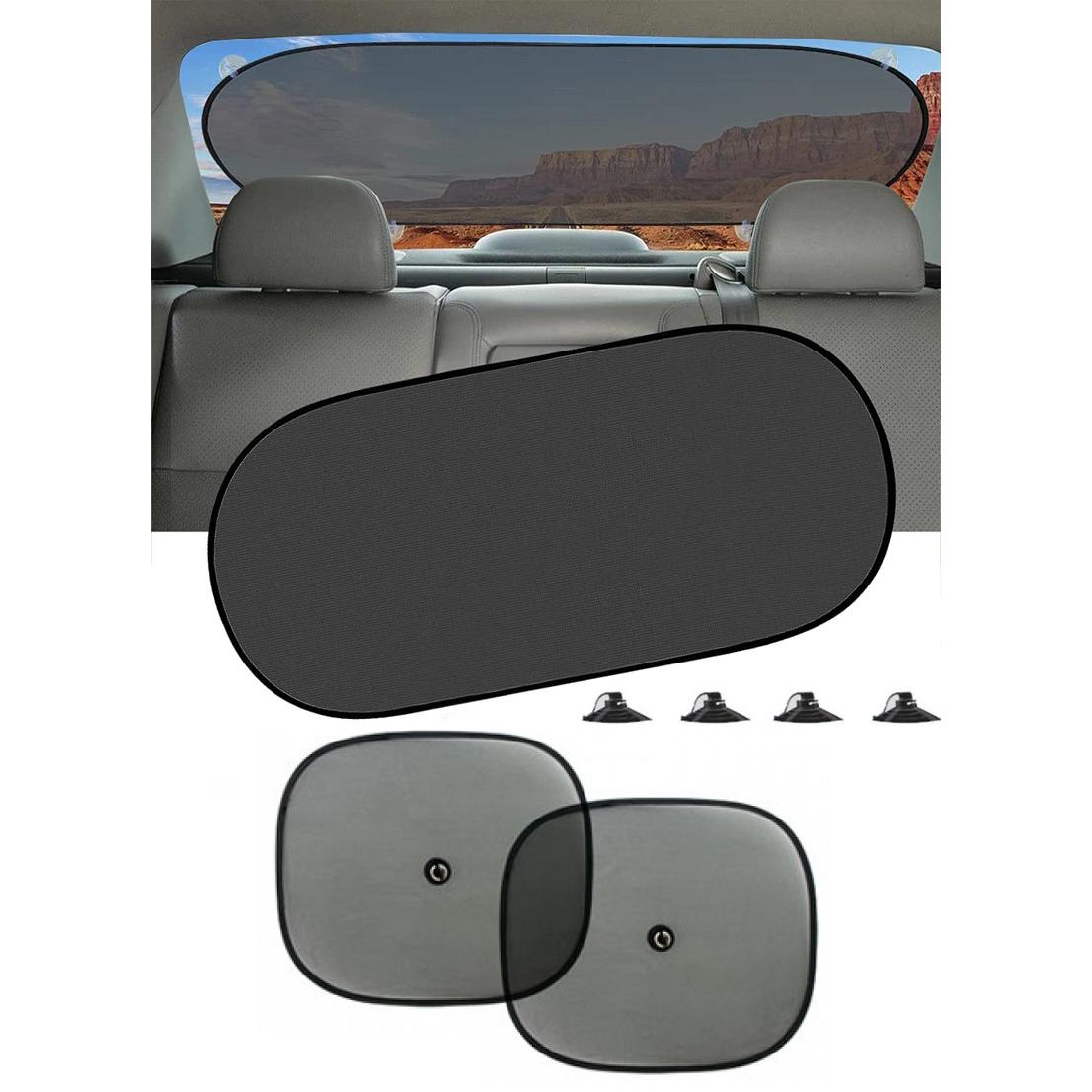 Set Protectie Solara Auto format din 3 piese, parasolar luneta + 2 ...