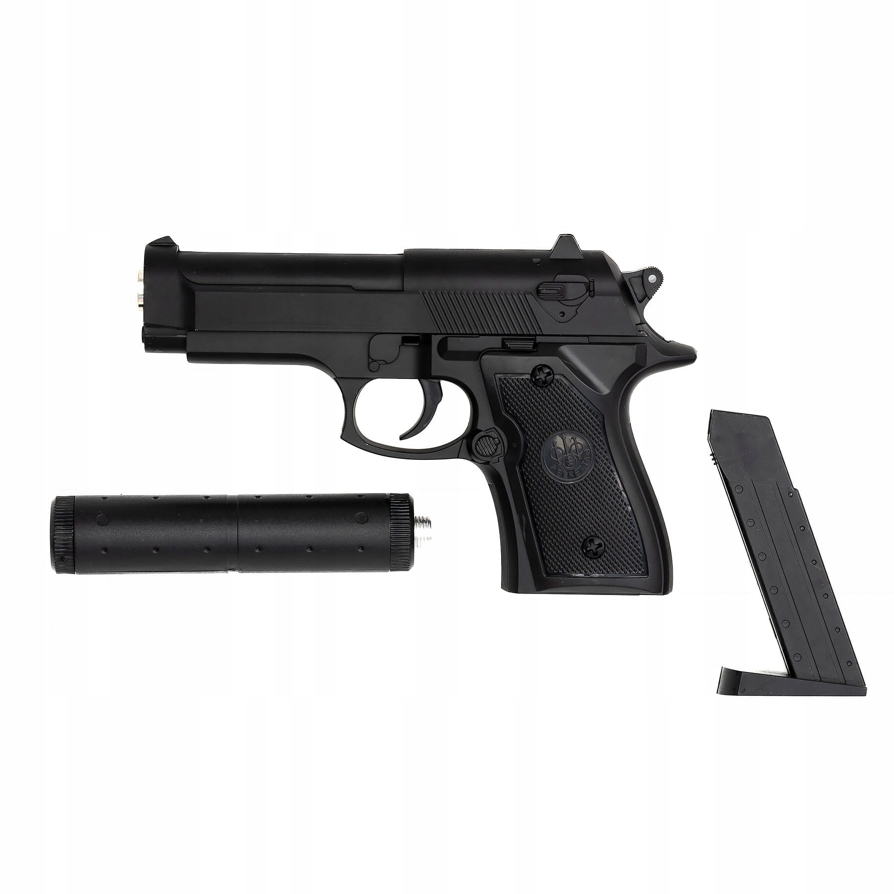 Mat játékfegyver készlet, 800 golyóval, Beretta, ASG, fém, replika ...