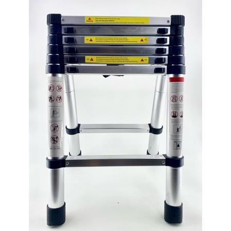 Scara telescopica, 2 tronsoane, 7+7 trepte, aluminiu, 2m+2m - eMAG.ro